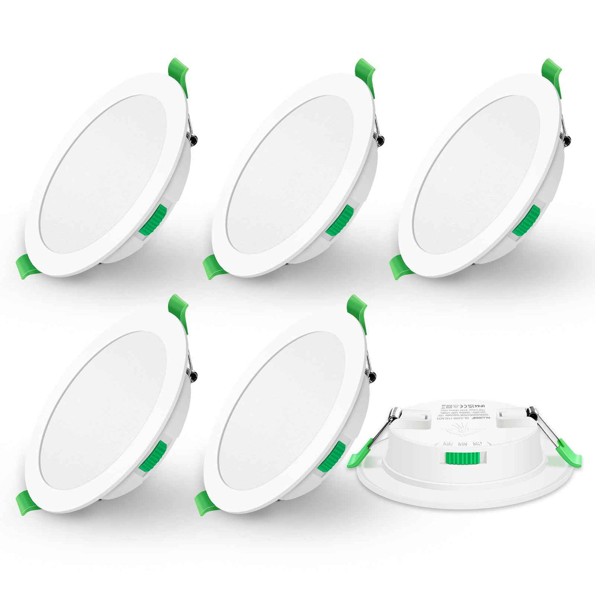 15W Ultra Slim LED Downlight CCT Dimmable IP44 White Cutout 145-160mm ...